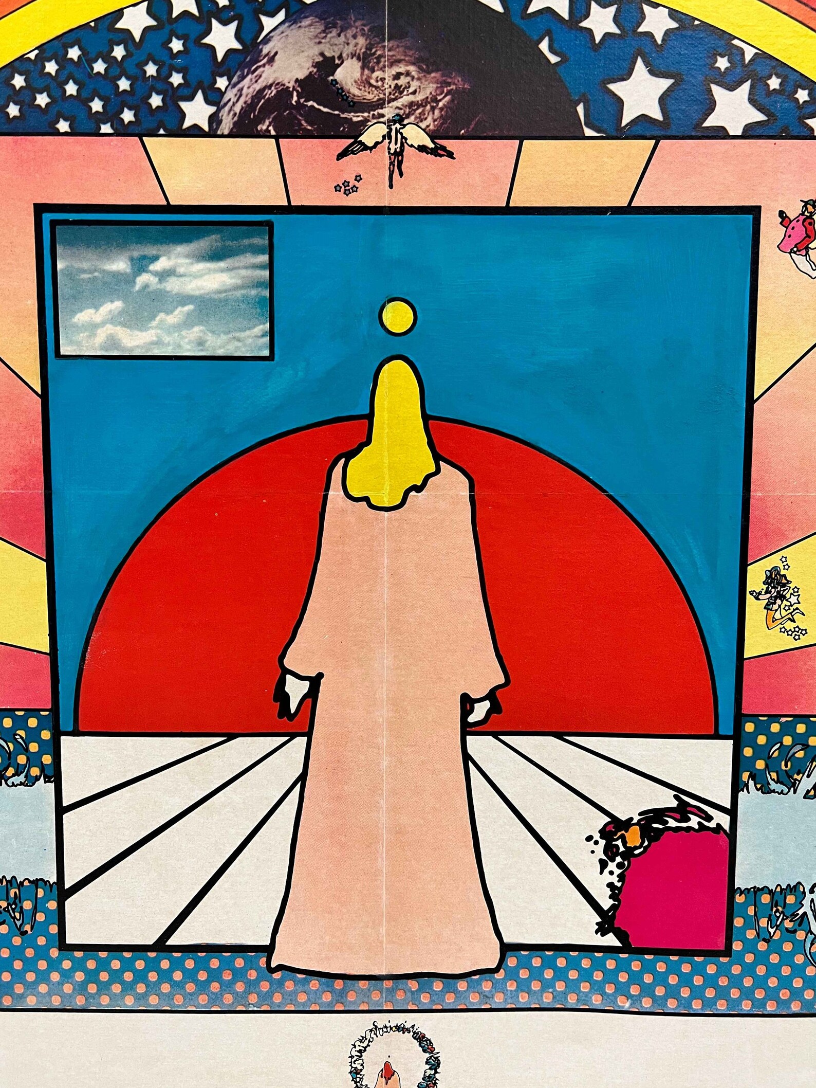 Peter Max Rainbow Sage Poster Quadruple Folded 1969 - Etsy