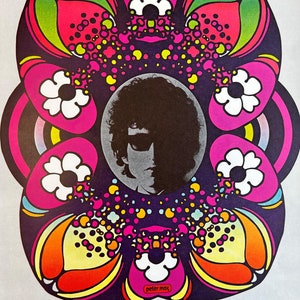 Peter Max Bob Dylan Poster From poster Book 1970 - Etsy