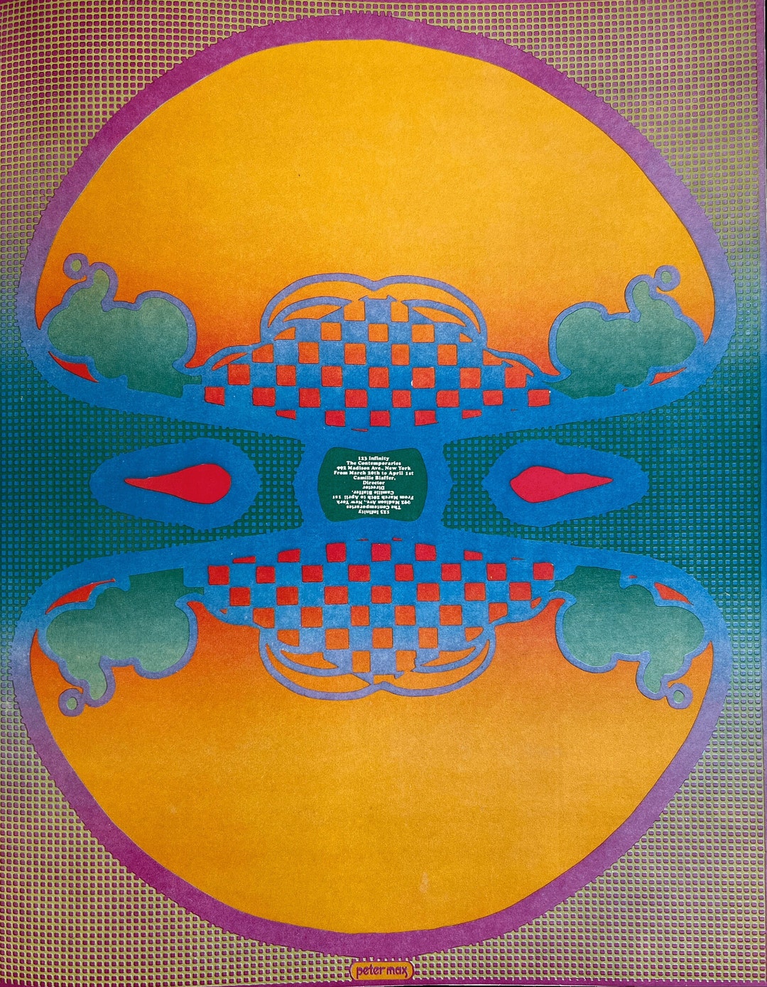 Peter Max 1,2,3, Infinity Poster From "poster Book" 1970 Good Condition ...