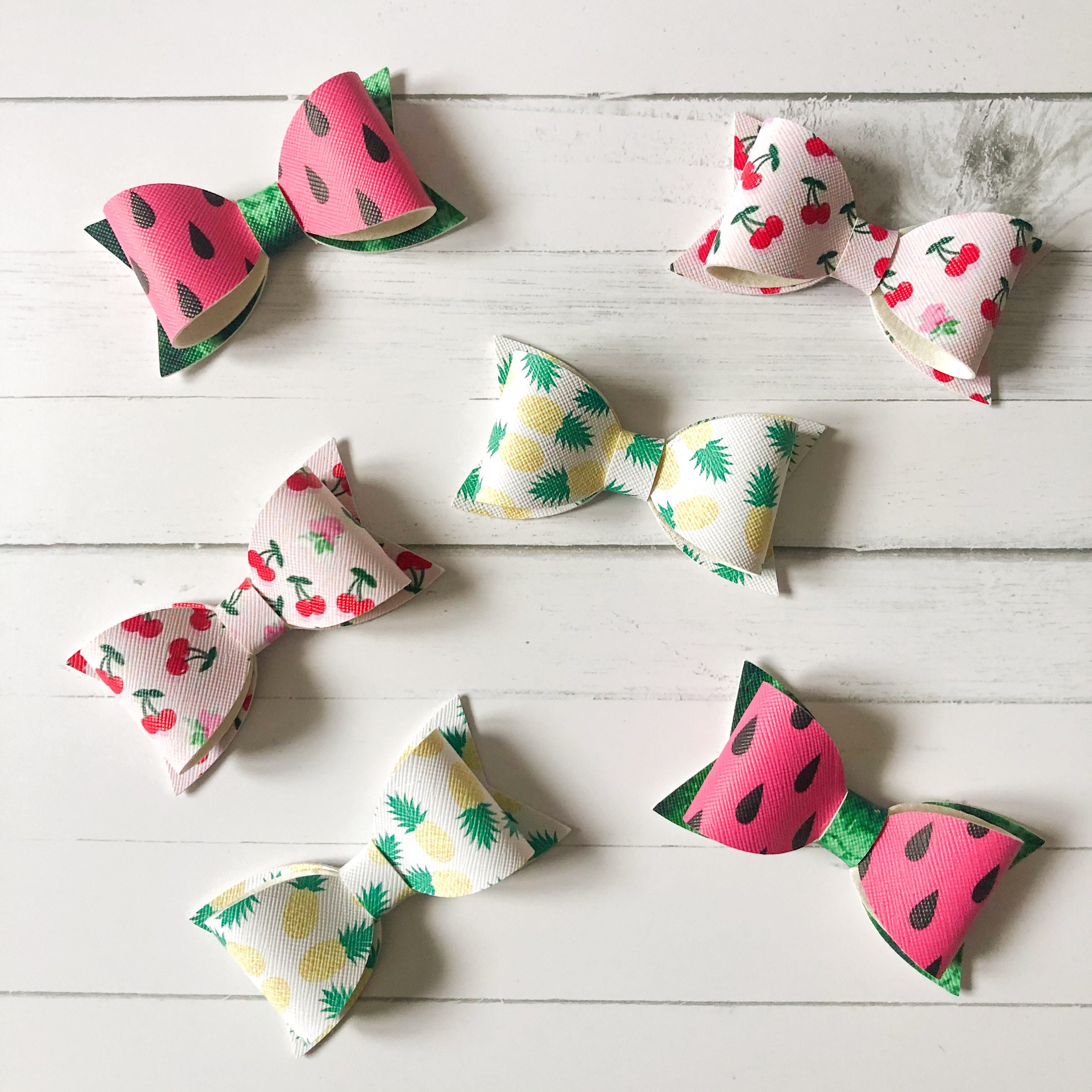 Summer Fruit Hair Bows - Etsy