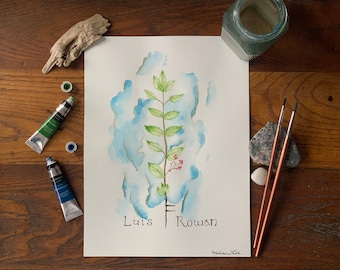 Irish Rowan Painting - Etsy