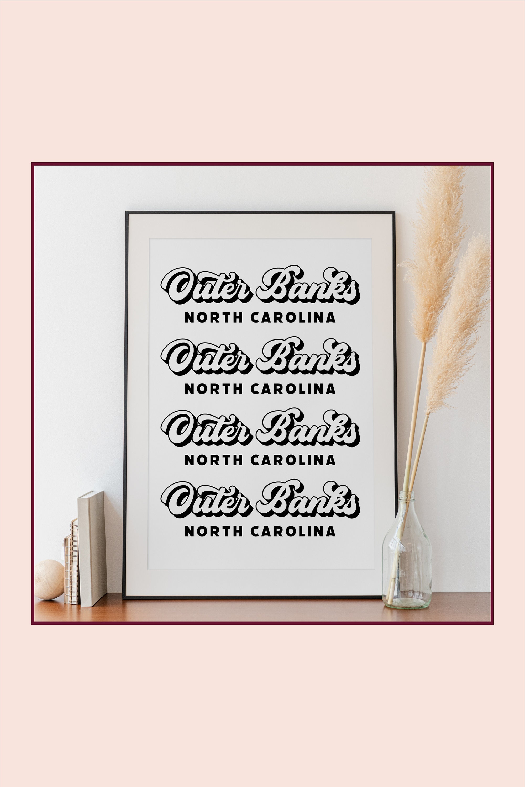Outer Banks SVG North Carolina Shirt Design Retro Design - Etsy