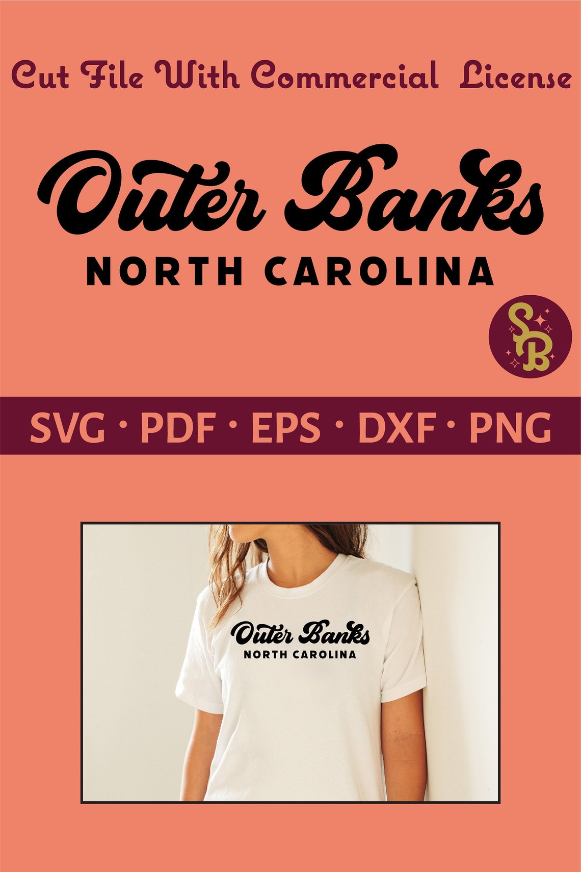 Outer Banks SVG North Carolina Shirt Design Retro Design - Etsy