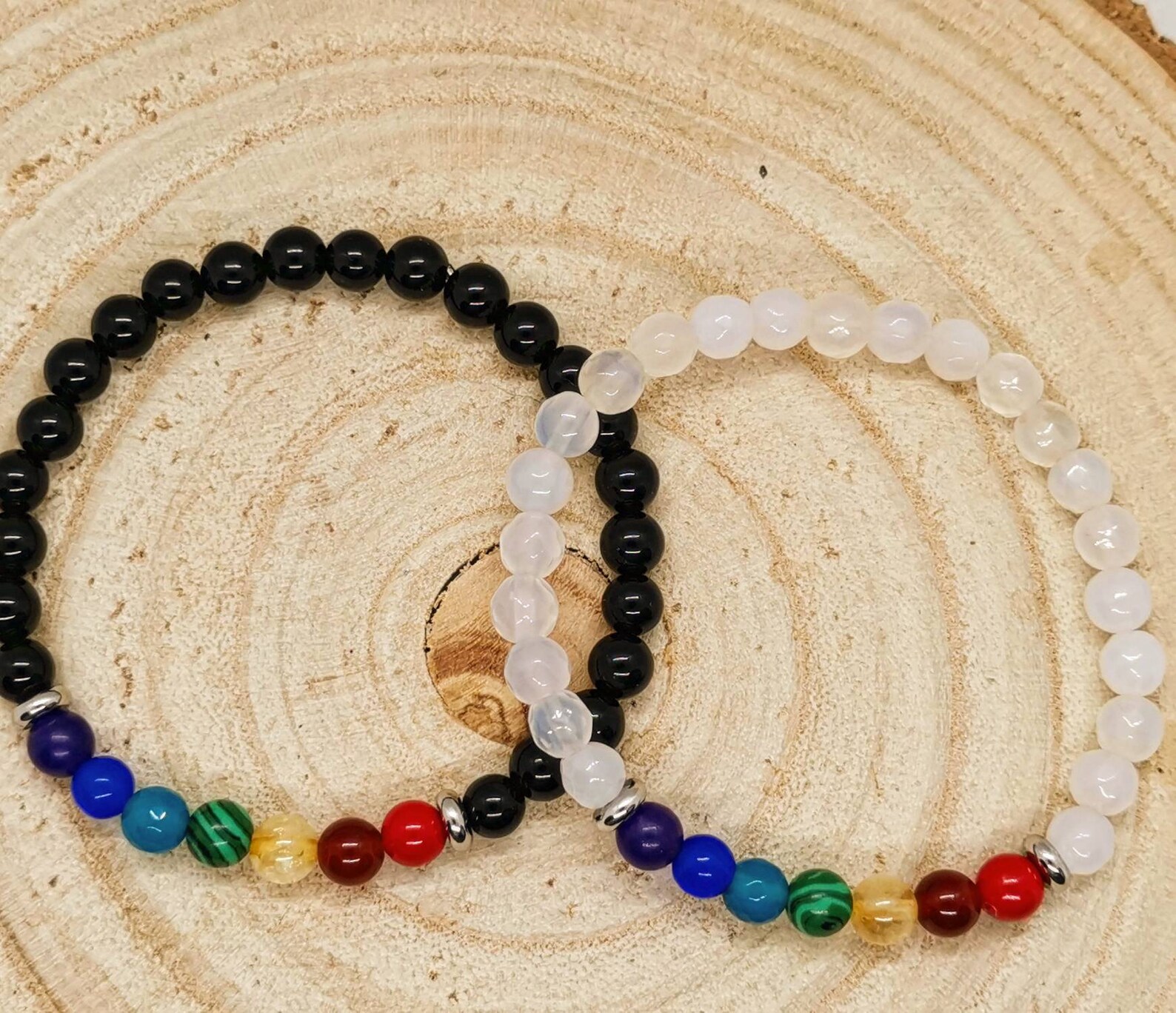 7 Chakras Bracelets Mental Healt Awareness Healing Crystals Positive ...