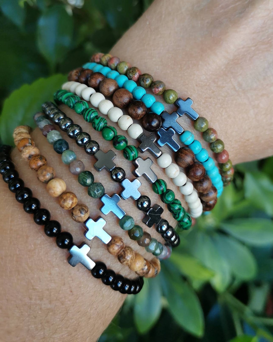 Religious Bracelets * Christian Bracelets * Cross Hematite Bracelets ...