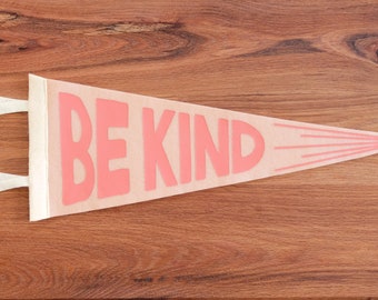 Be Kind and Brave-miniature Banner Wall Hanging wall - Etsy