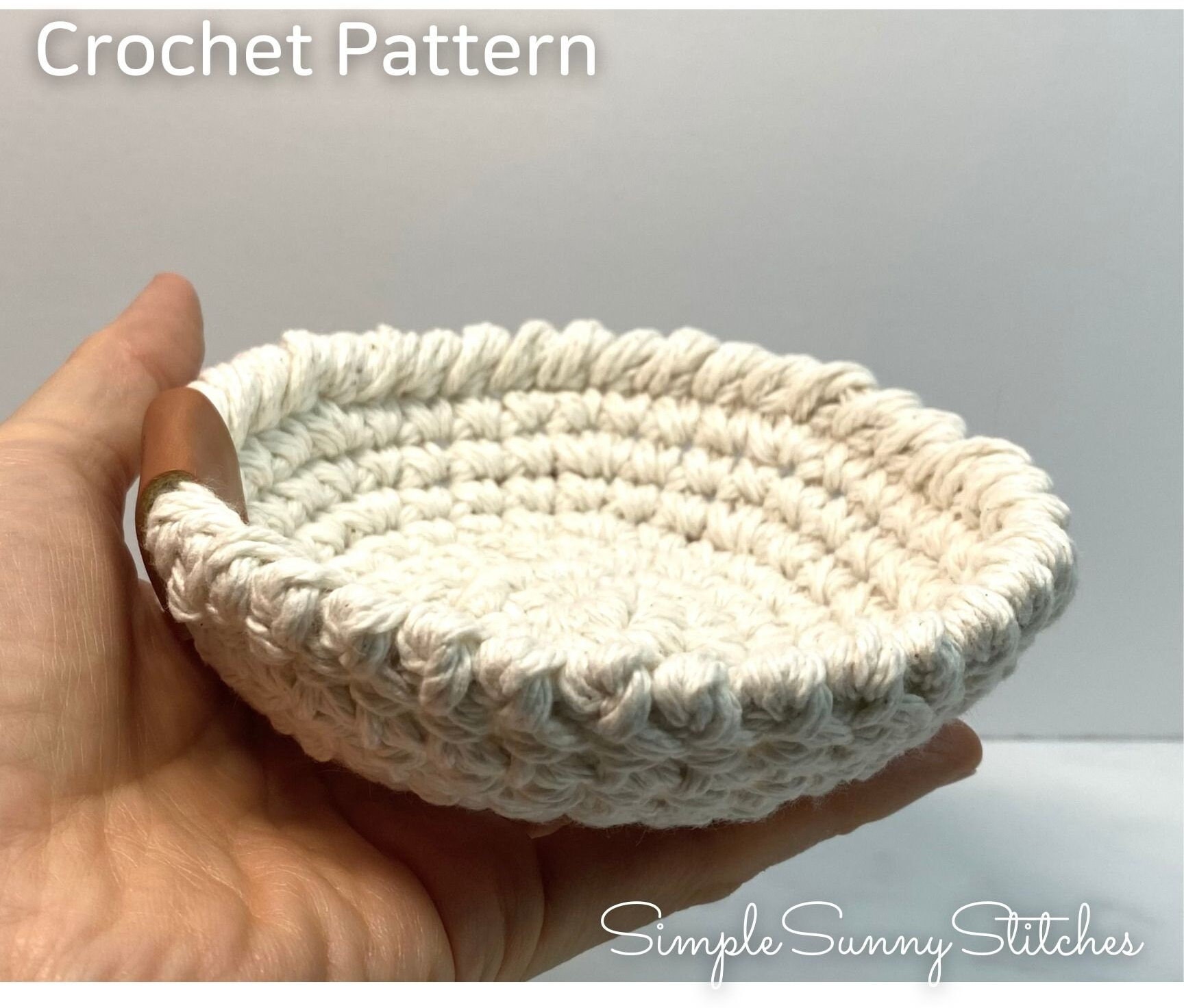 White Rustic Small Tray Crochet Pattern PDF File - Etsy Canada