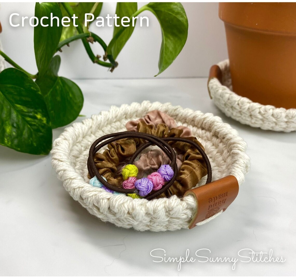 White Rustic Small Tray Crochet Pattern PDF File - Etsy Canada