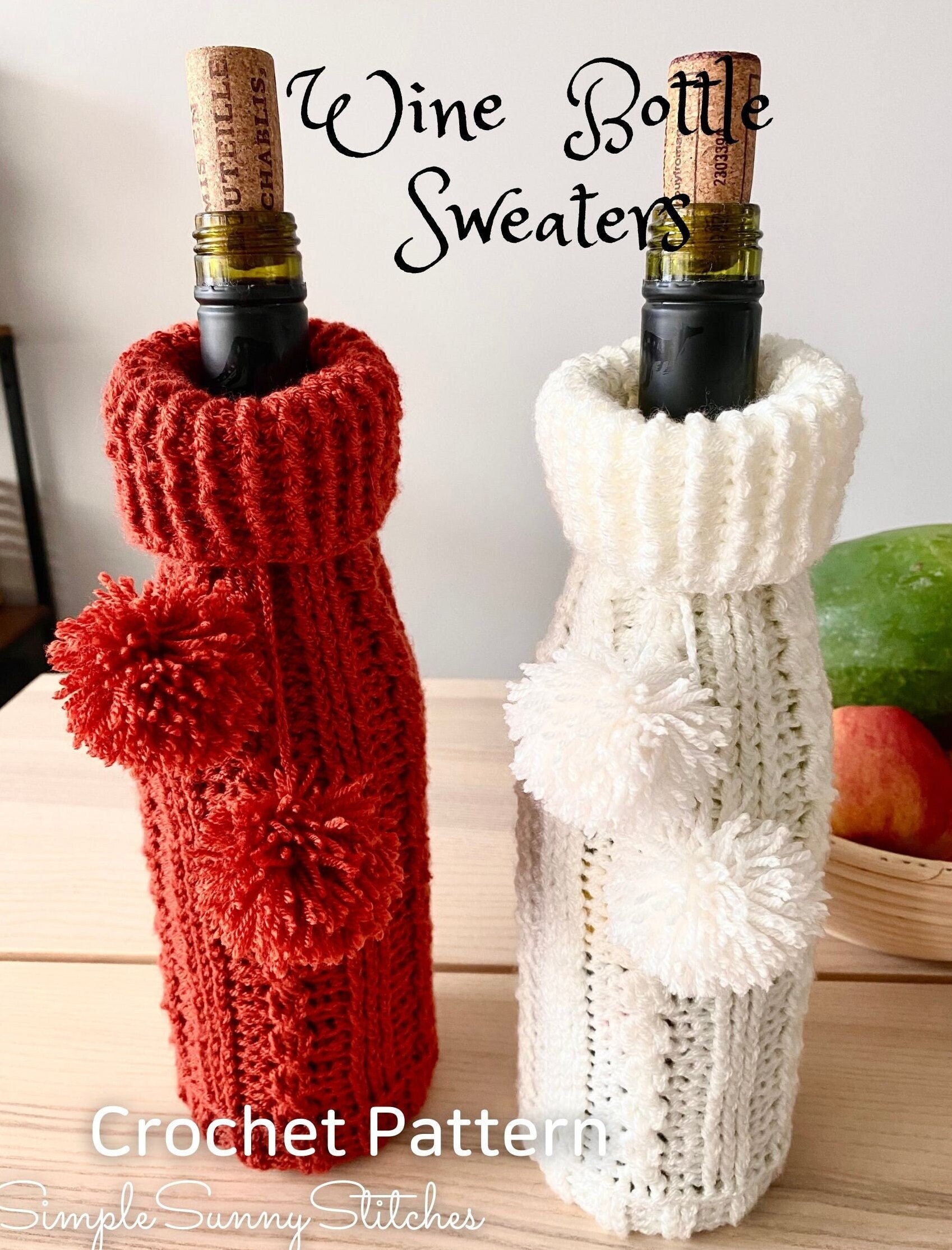 Wine Sweater Crochet Pattern PDF File - Etsy