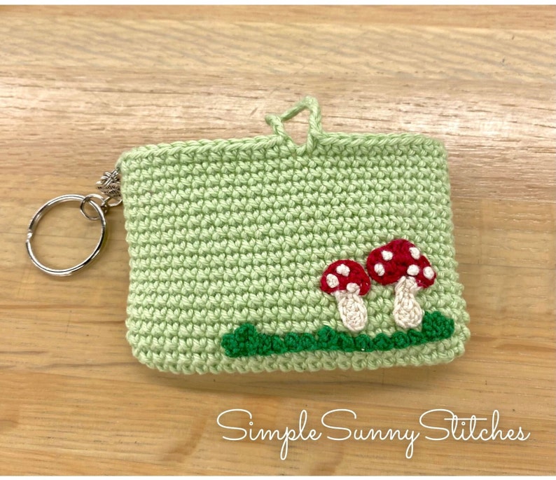 Mushroom Card Case Wallet Crochet Pattern PDF File - Etsy