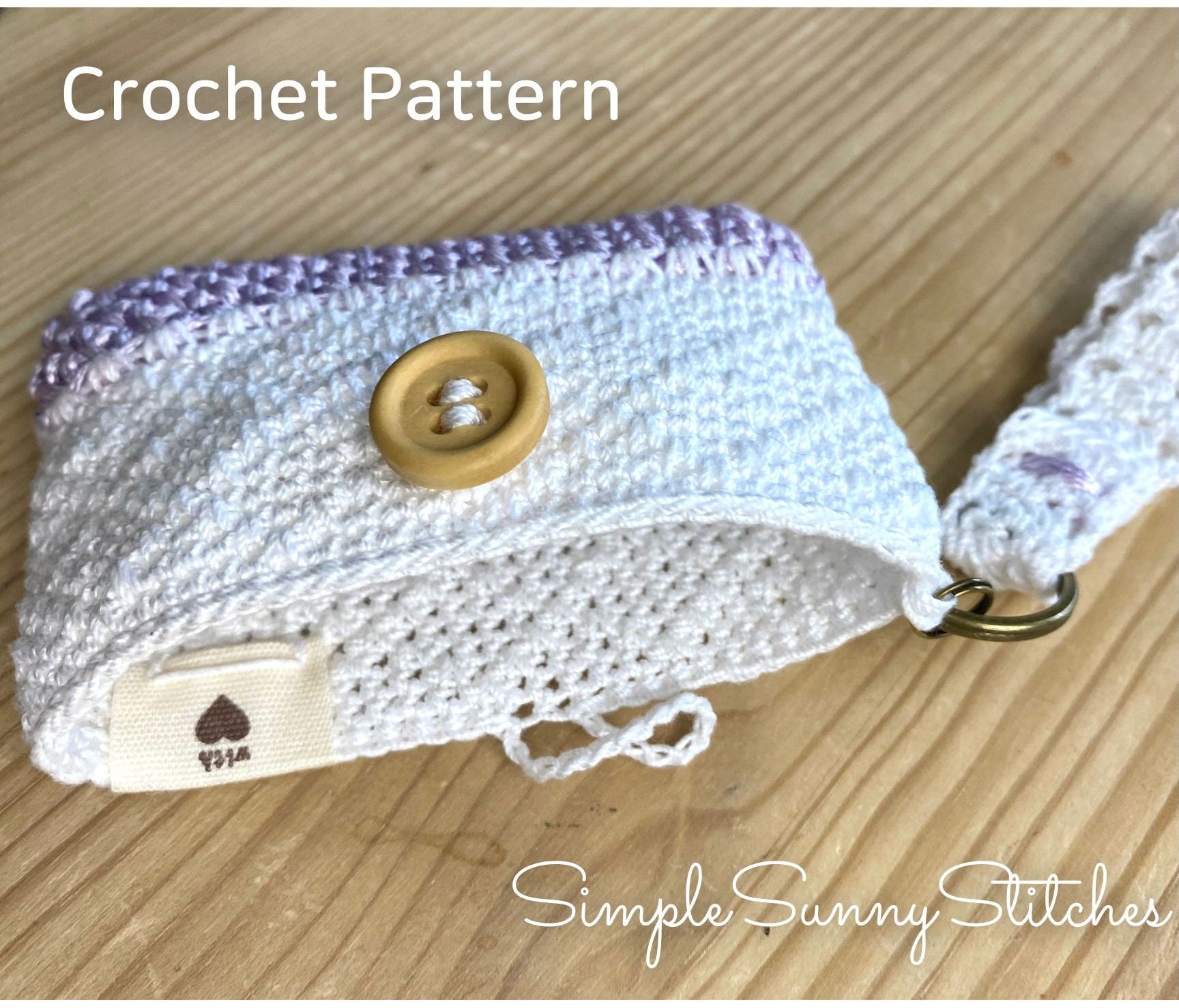 Patterned Card Case Crochet Pattern PDF File - Etsy