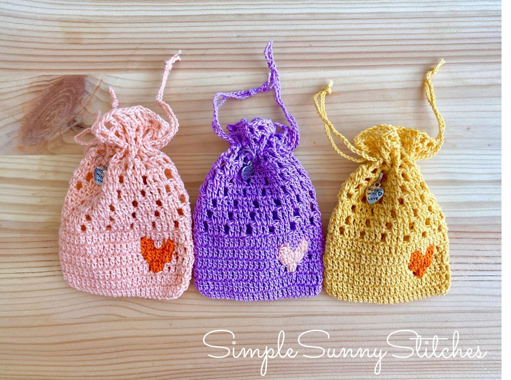 Mini Heart Pouch Crochet Pattern PDF File - Etsy UK