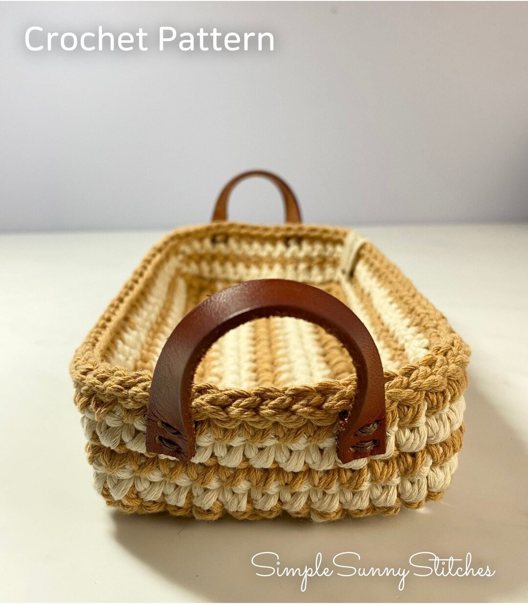 Mini Macrame Tray Crochet Pattern PDF File - Etsy