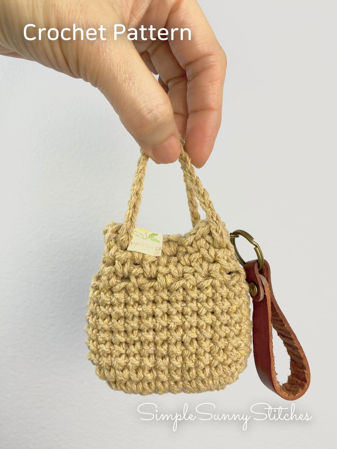 Mini Pouch Keychain Crochet Pattern (PDF File) - Etsy