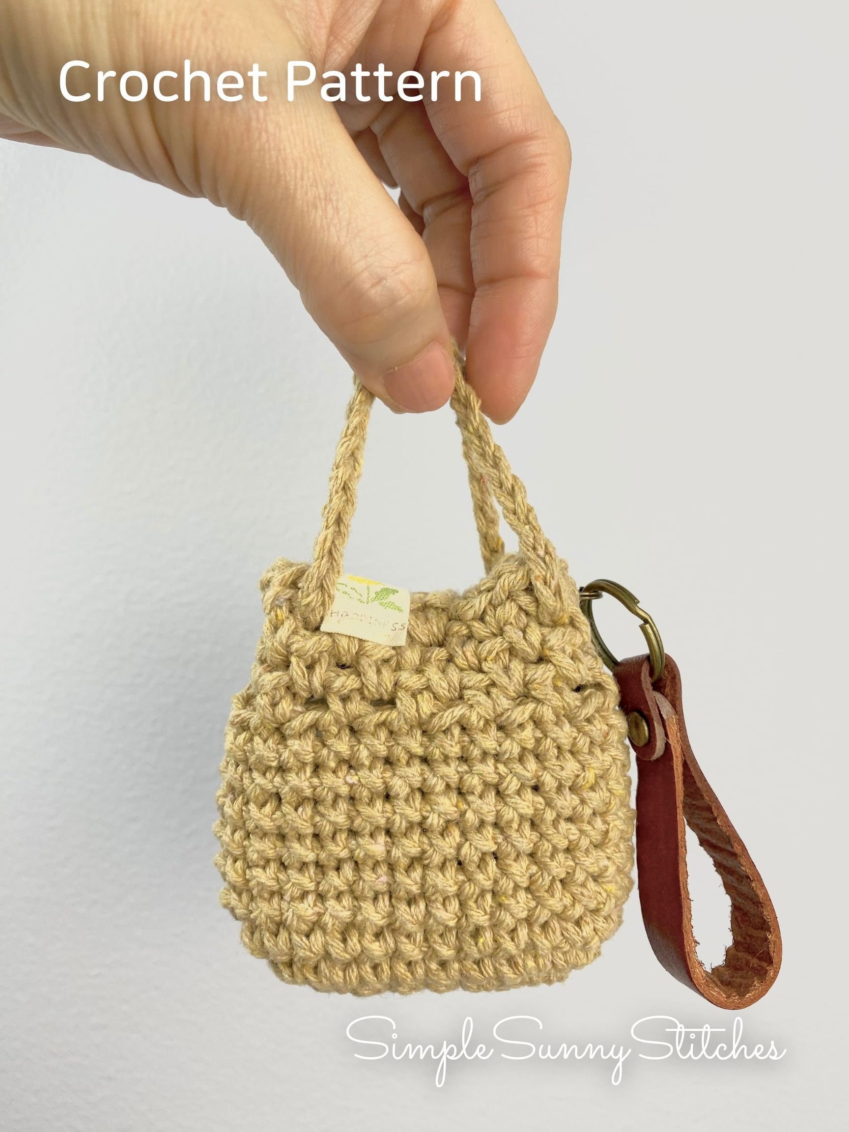 Mini Pouch Keychain Crochet Pattern (PDF File) - Etsy