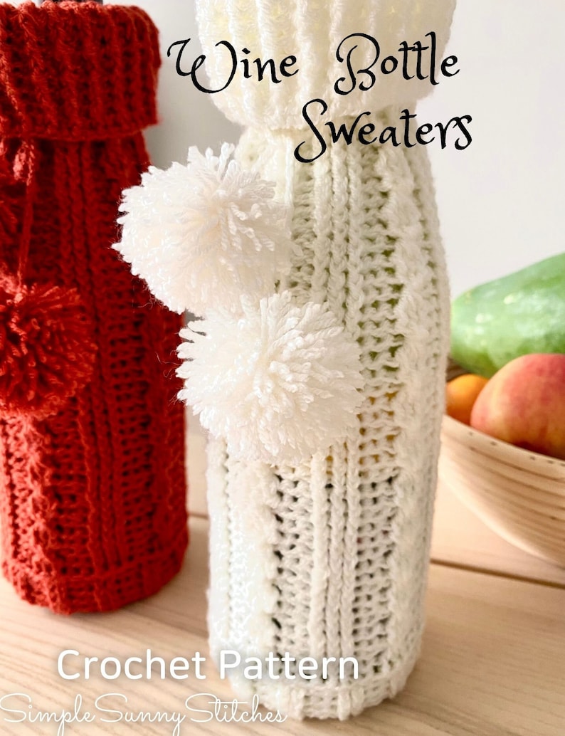 Wine Sweater Crochet Pattern PDF File - Etsy