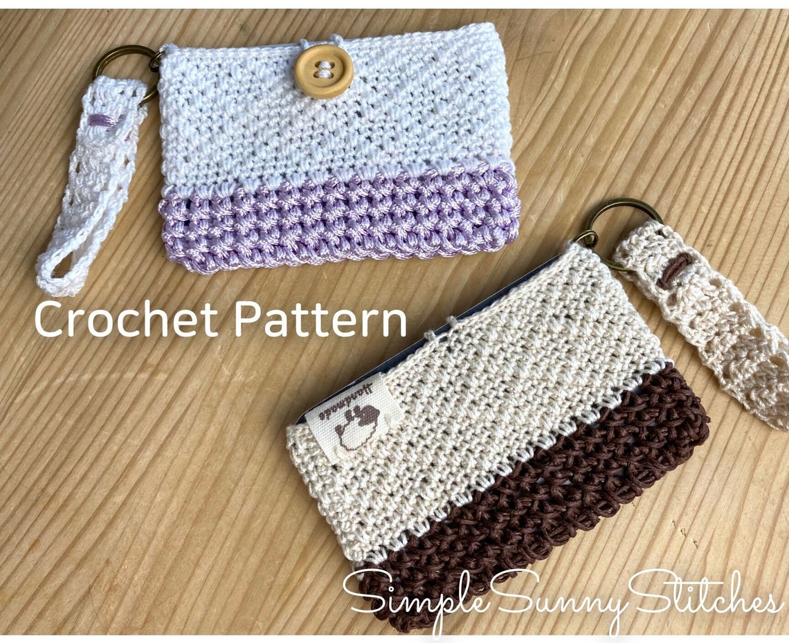 Patterned Card Case Crochet Pattern PDF File - Etsy