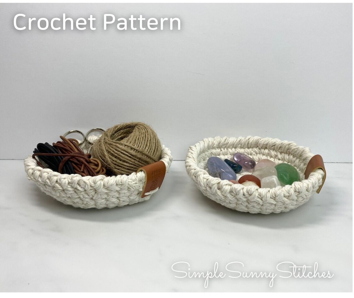 White Rustic Small Tray Crochet Pattern PDF File | Etsy
