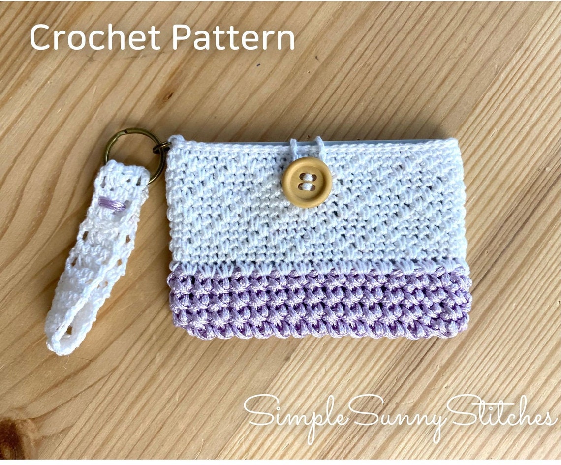 Patterned Card Case Crochet Pattern PDF File - Etsy