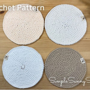 Round Trivet Crochet Pattern PDF File - Etsy