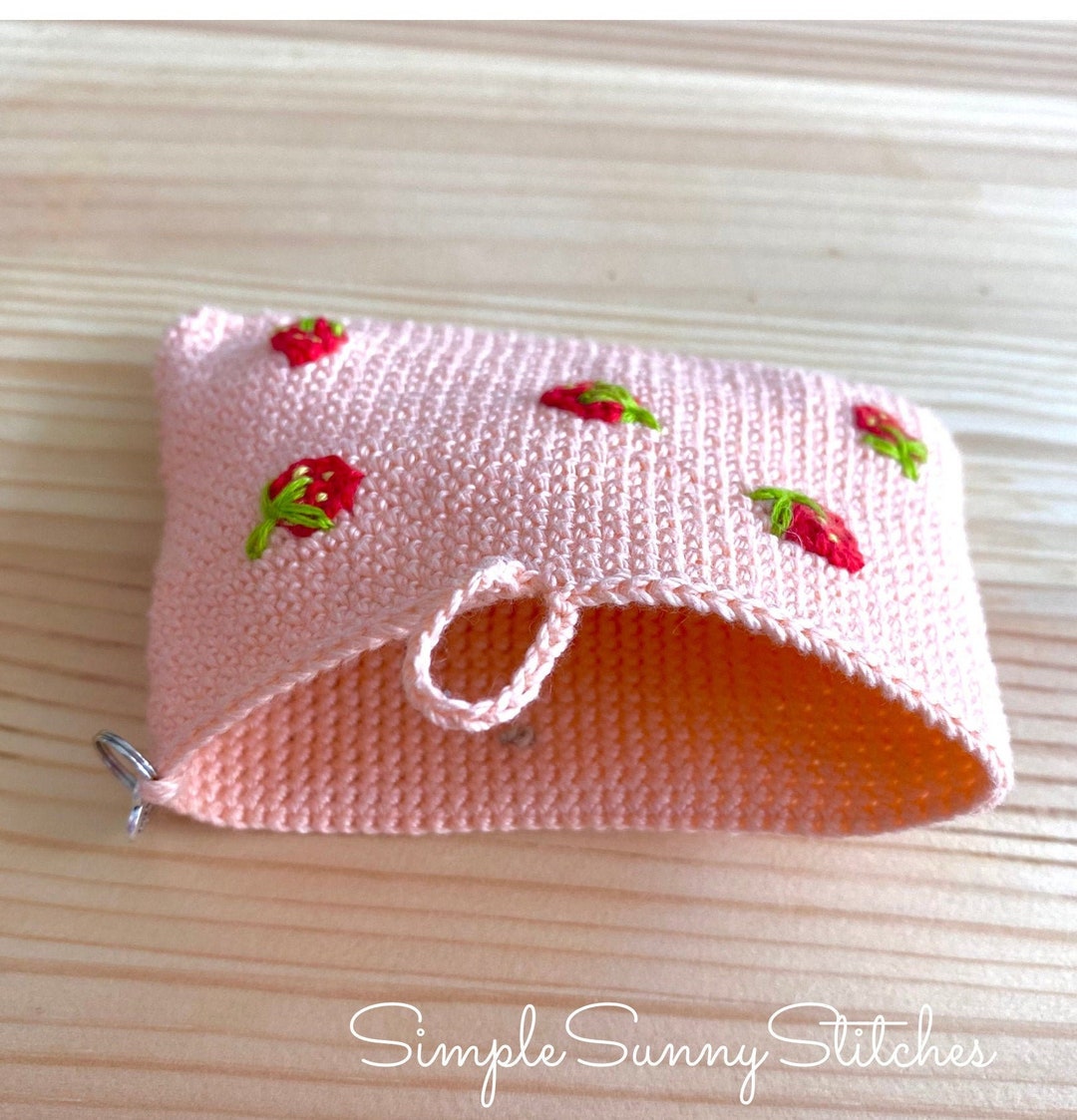 Strawberry Card Case Wallet Crochet Pattern PDF File - Etsy