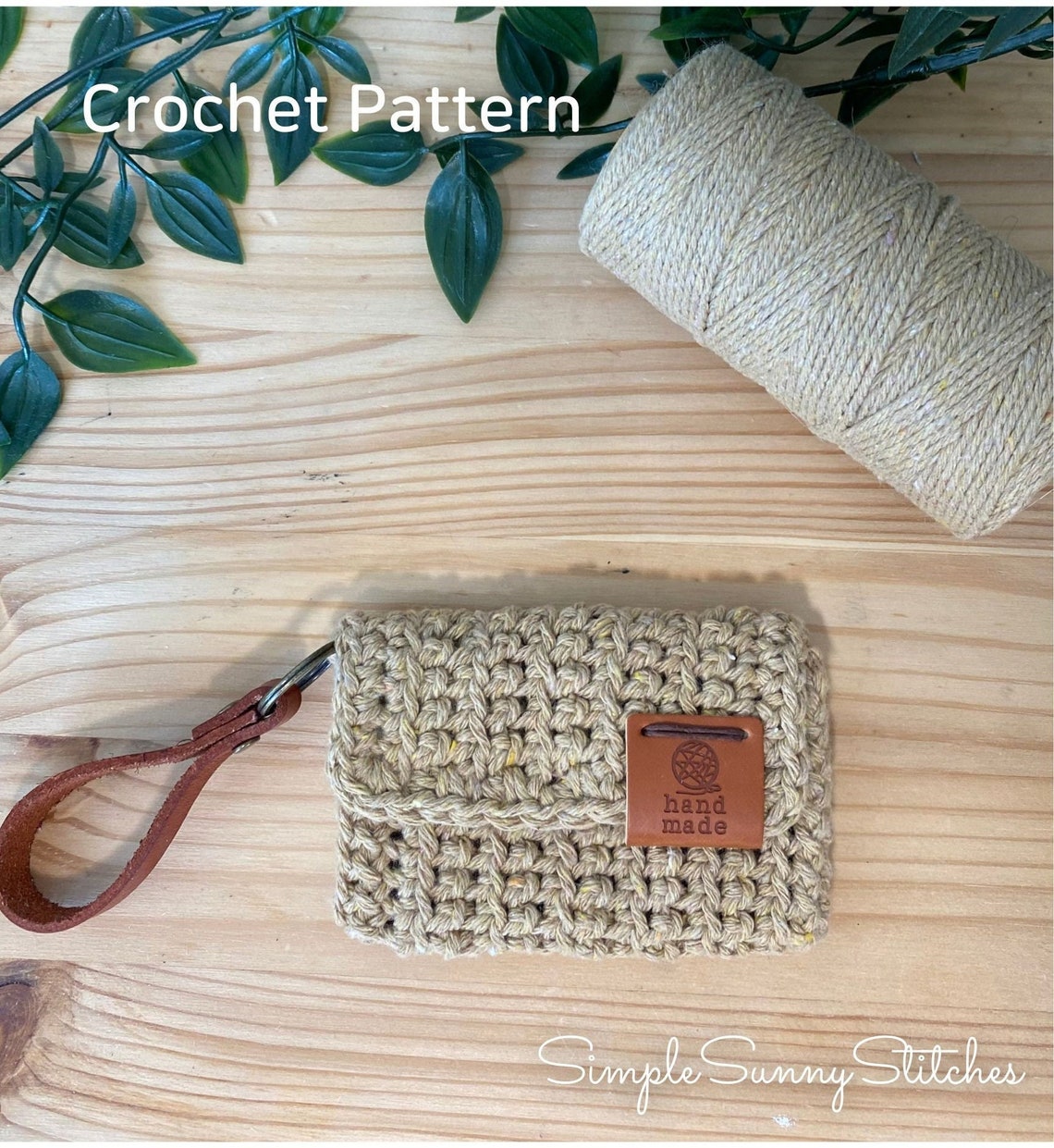 Macrame Card Case Crochet Pattern PDF File - Etsy
