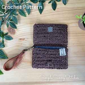Double Pocket Card Case Crochet Pattern PDF File - Etsy