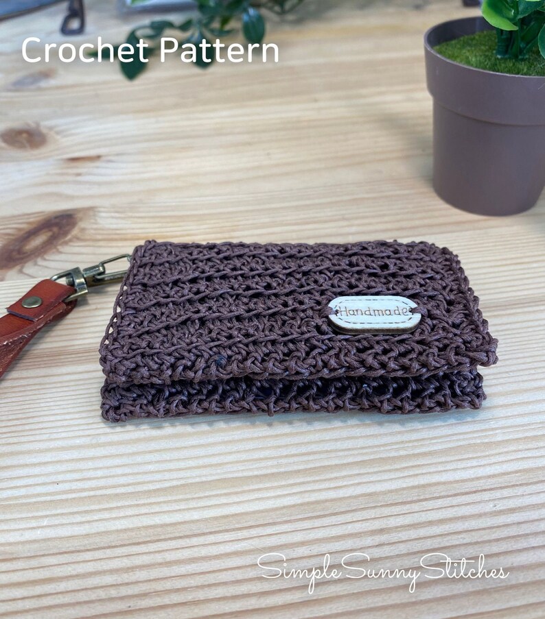 Double Pocket Card Case Crochet Pattern PDF File - Etsy