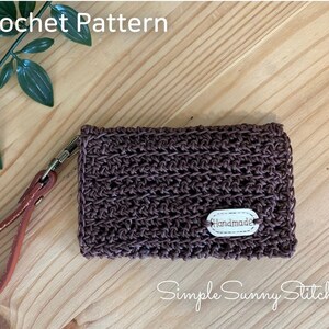 Double Pocket Card Case Crochet Pattern PDF File - Etsy