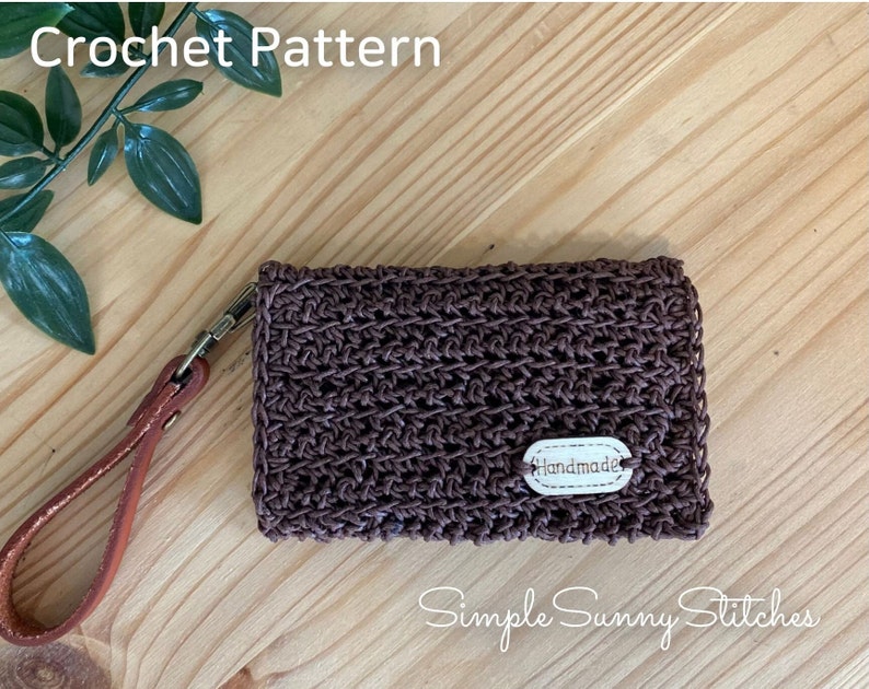 Double Pocket Card Case Crochet Pattern PDF File - Etsy