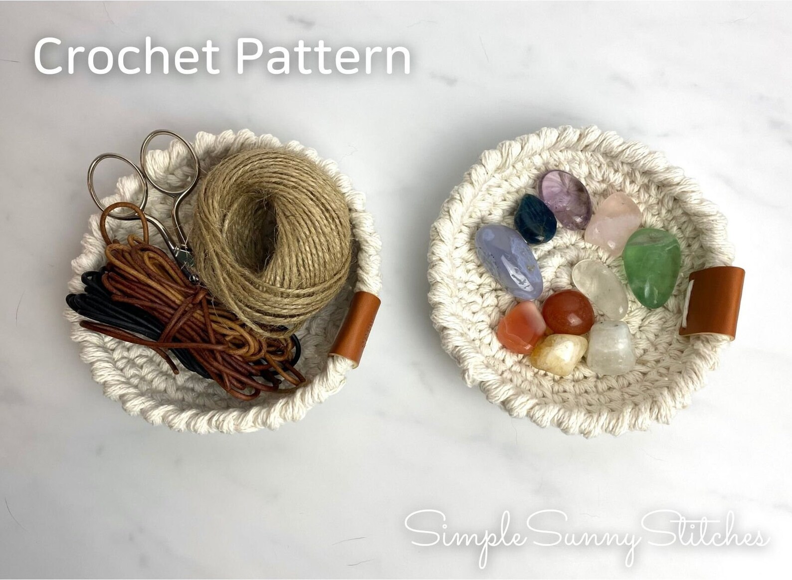 White Rustic Small Tray Crochet Pattern PDF File | Etsy