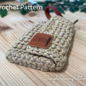 Macrame Card Case Crochet Pattern PDF File - Etsy