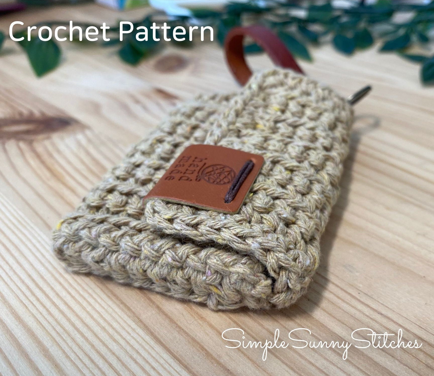 Macrame Card Case Crochet Pattern PDF File - Etsy