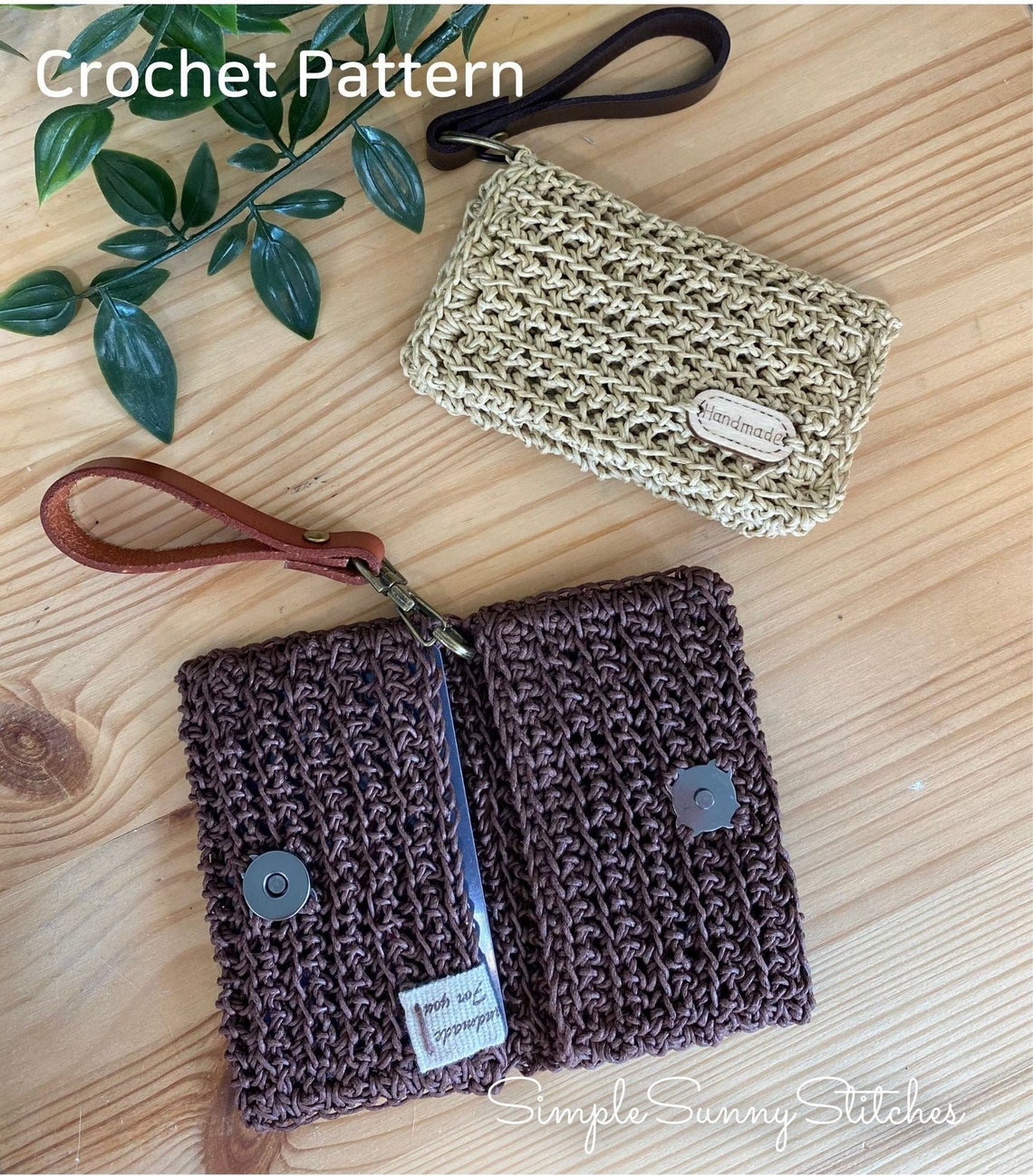 Double Pocket Card Case Crochet Pattern PDF File - Etsy