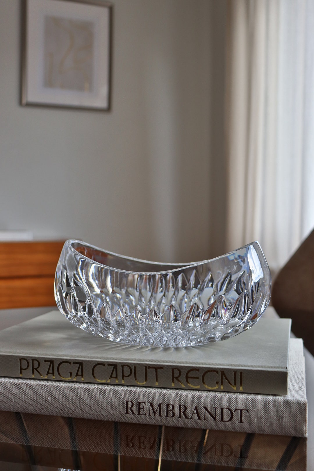 German Mid Century 1970s Lead Crystal Bowl Fruit Candy Bowl - Etsy