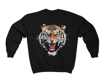 Tiger Sweatshirt | Etsy