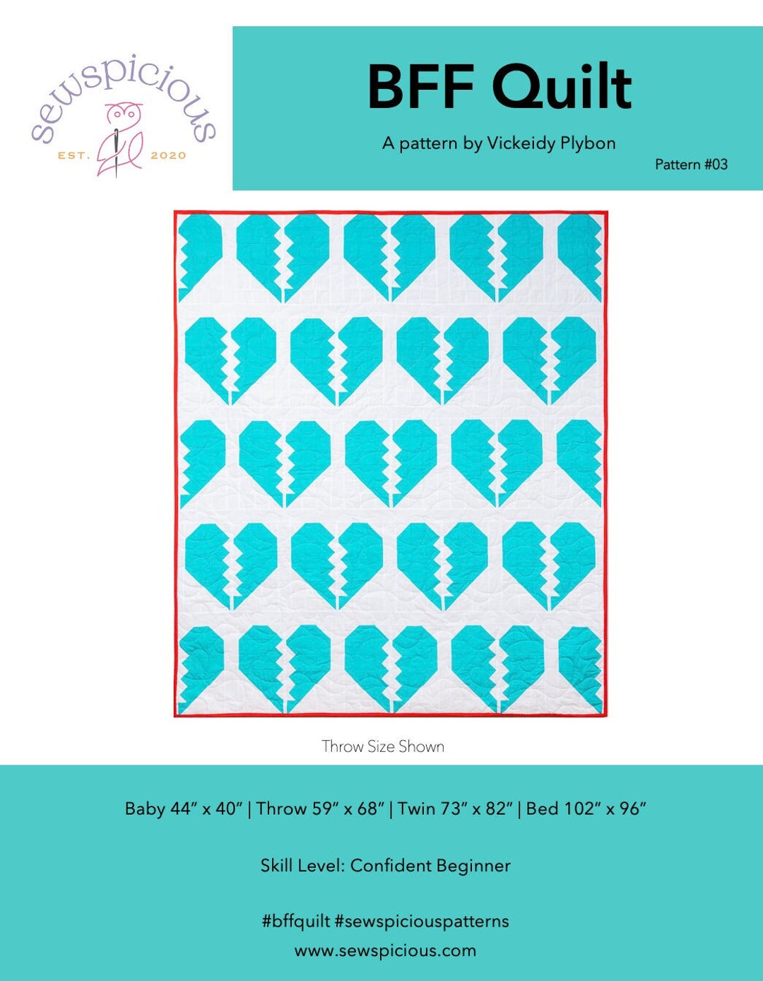 BFF - PDF Quilt Pattern - Etsy
