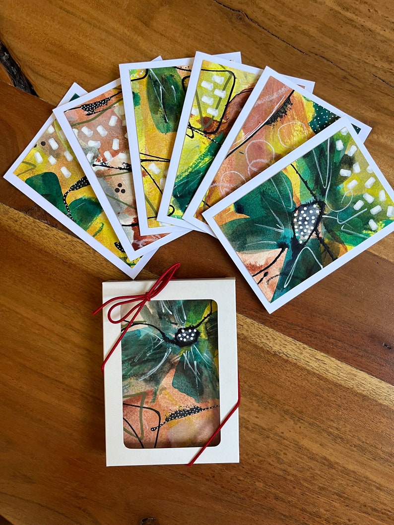 Hand-painted Note Card Sets - Etsy