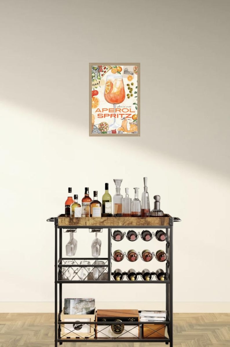 Aperol Spritz Bar Cart Printable Sign | Sip City - Etsy