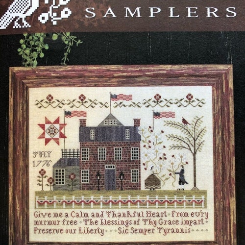 Cross Stitch Pattern Americana Sampler Instant Download - Etsy