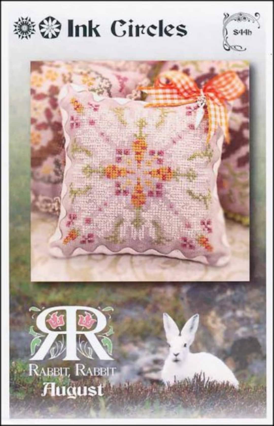 Ink Circles "rabbit Rabbit August" Cross Stitch/pattern Only - Etsy