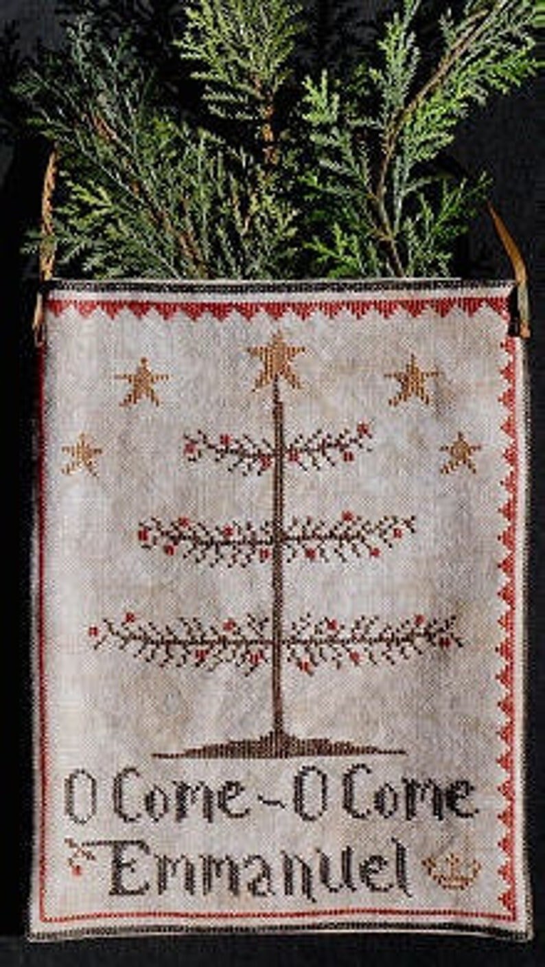 LADDA emmanuel Counted Cross Stitch Pattern Chart, Christmas, Tree ...
