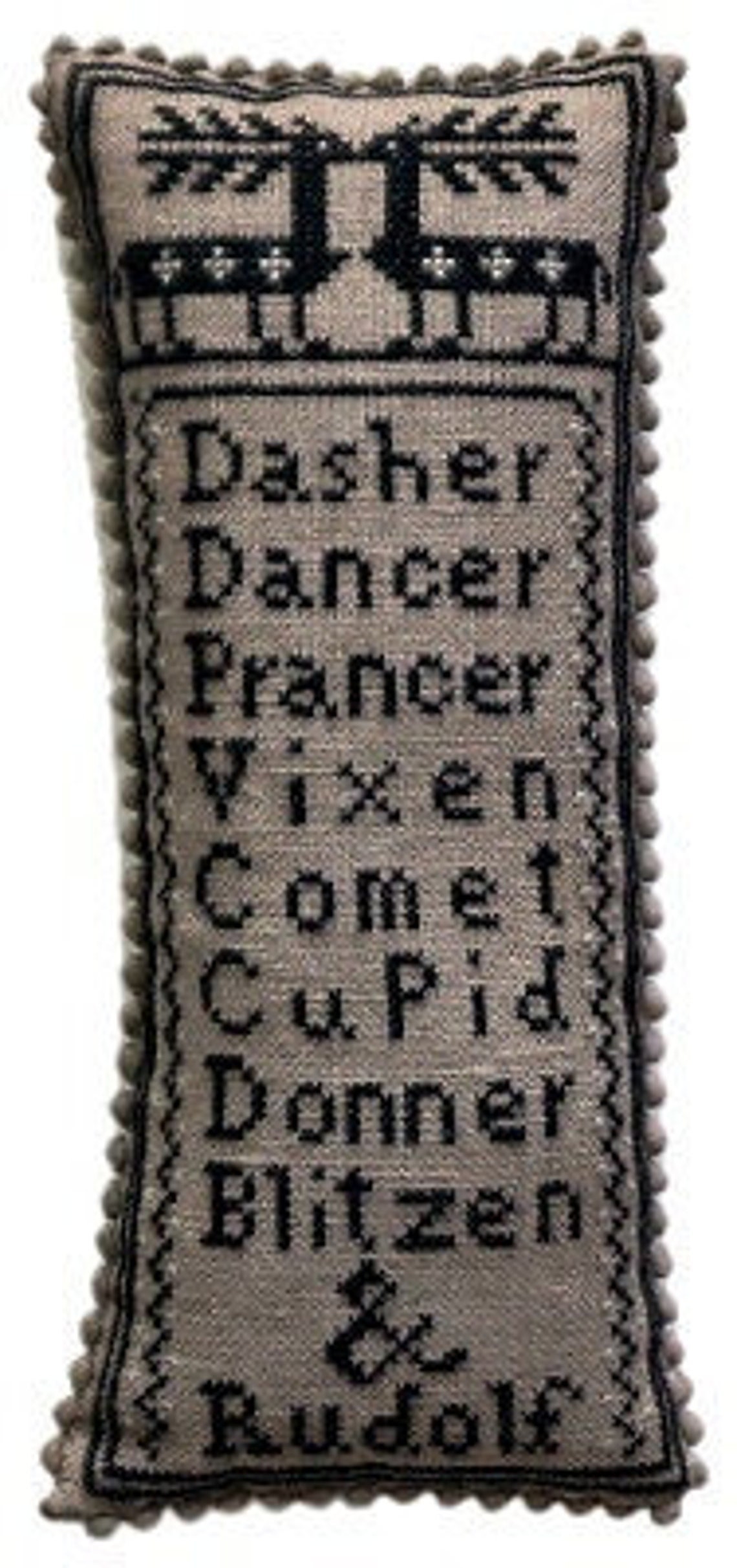 AND RUDOLF by La D Da, Counted Cross Stitch Pattern, Chart, Reindeer ...