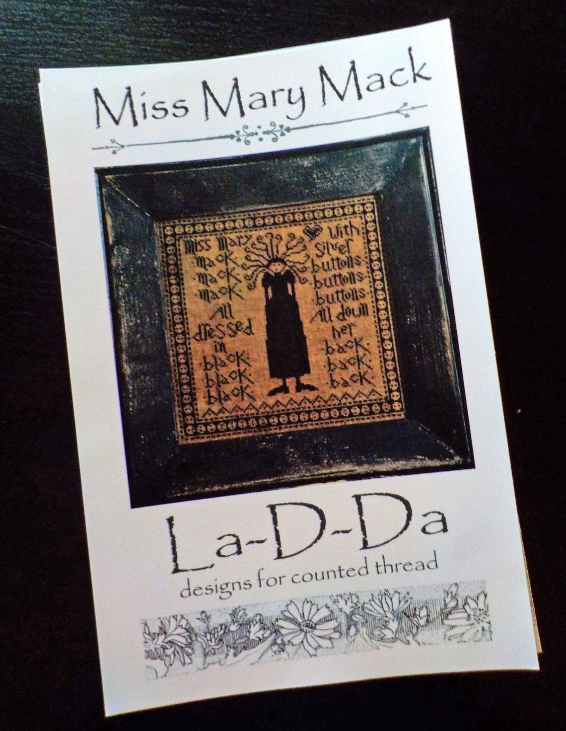 La-d-da miss Mary Mack Chart/pattern/ Cross Stitch - Etsy