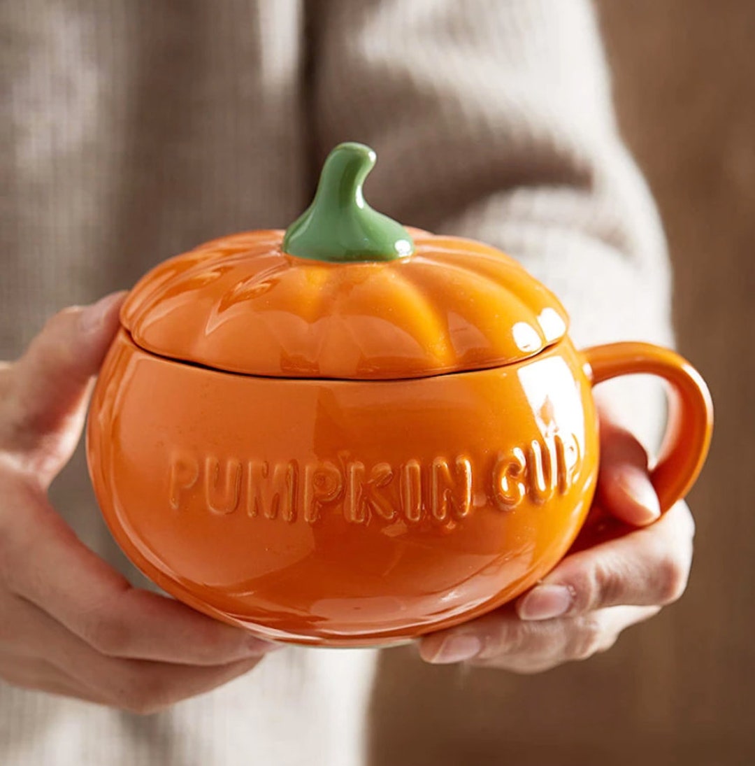 Kürbis Kreativ Wasser Tasse Keramik Thermos Tasse mit Deckel - Etsy.de