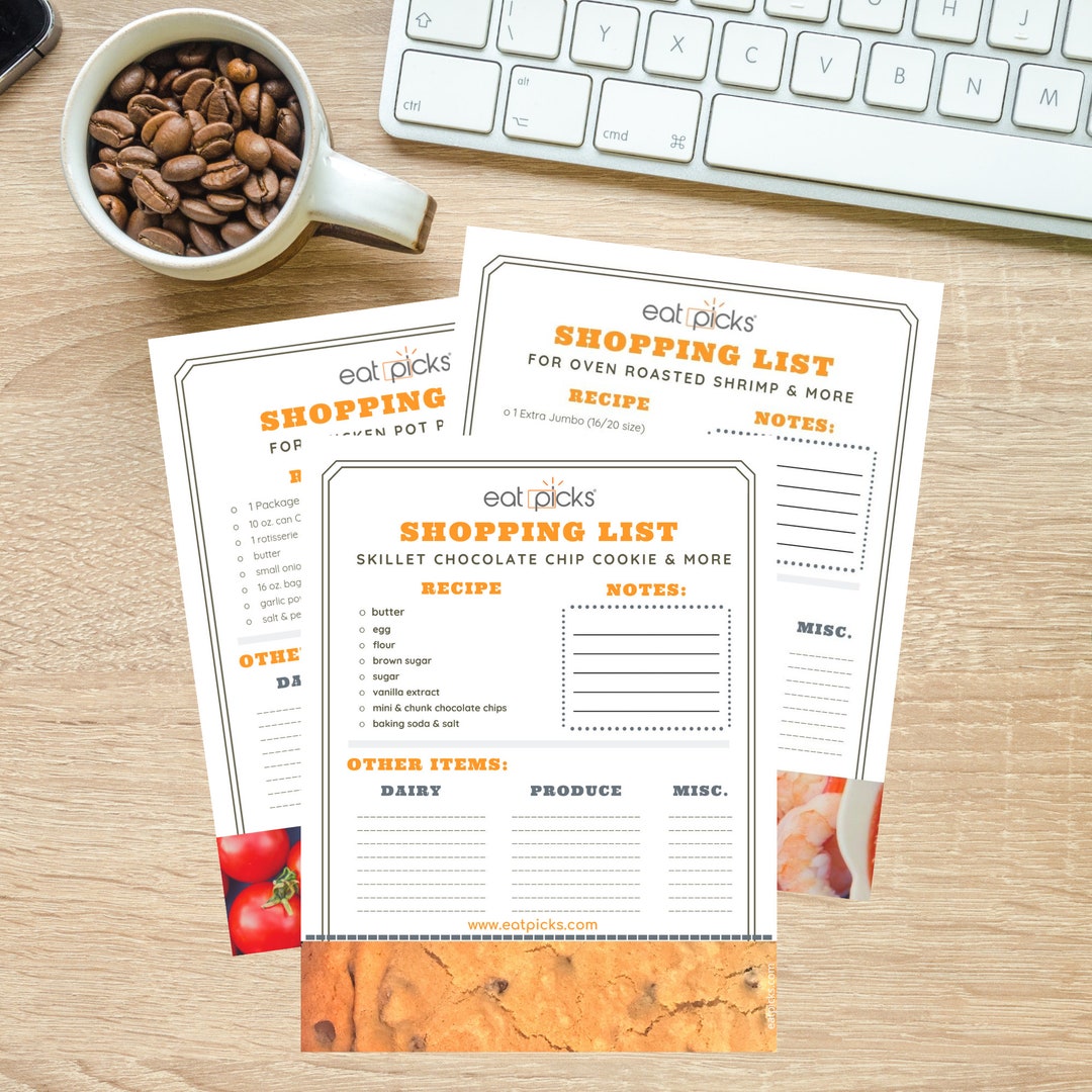 Digital Download Shopping List | Printable Store List | Shopping List ...