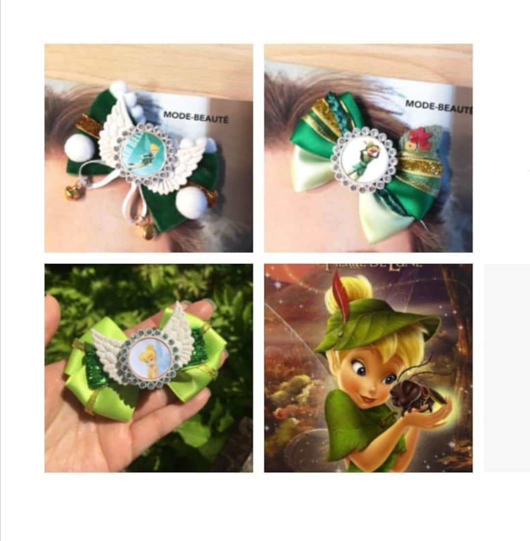 Tinkerbell Bell Barrette Hair Clip Disney Hair Bow With Jingle Bells ...