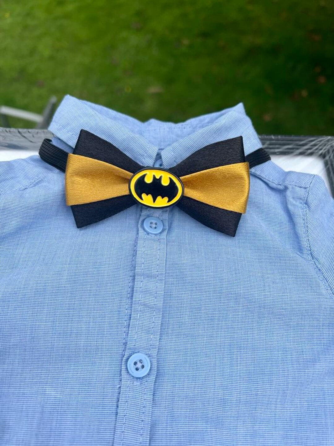 Superhero Logo Badge Accessories Men Boy Child Bow Tie Classic Wedding ...