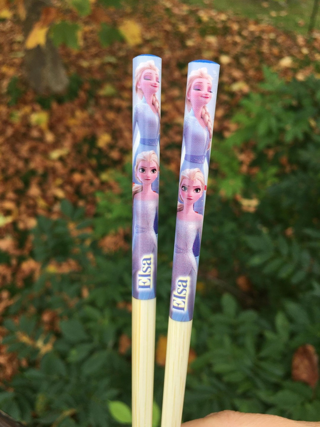 Princess for Girl Chopsticks Bamboo Frozen Elsa Anna Olaf Japanese ...