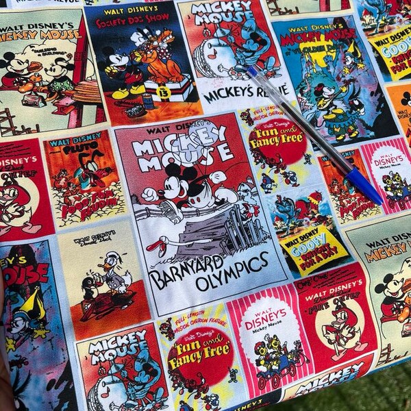 Cartoon Printed Fabric Etsy